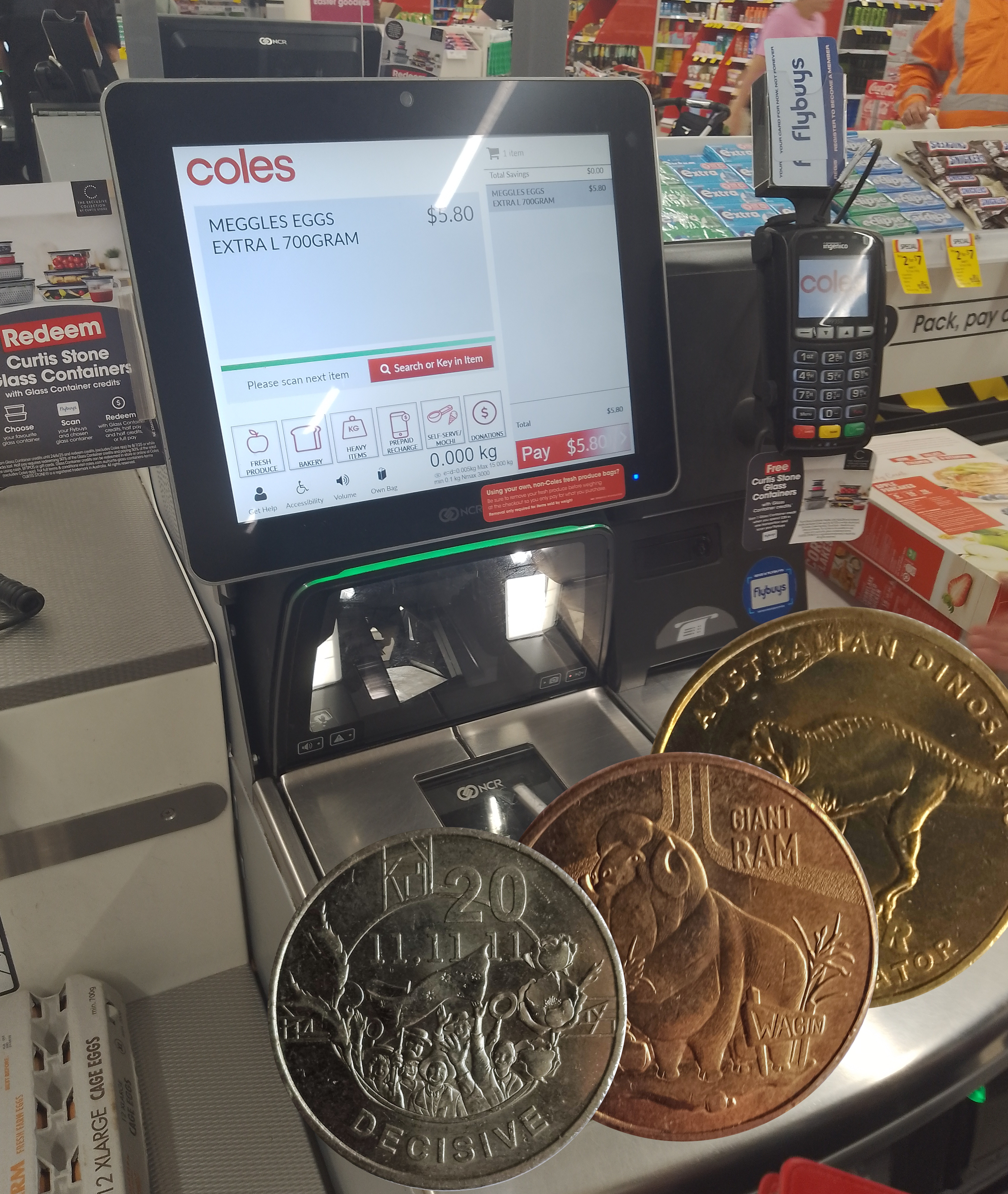 Coles self-serve checkouts – A coin collector’s dream. | Sean Carslake